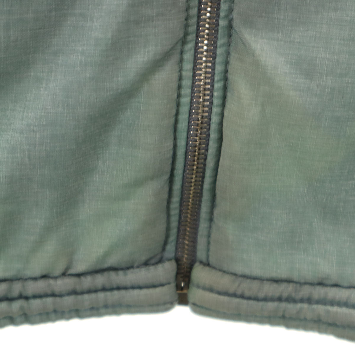 CHANEL シャネル イタリア製 ジップジャケット 42 グリーン系 レディース