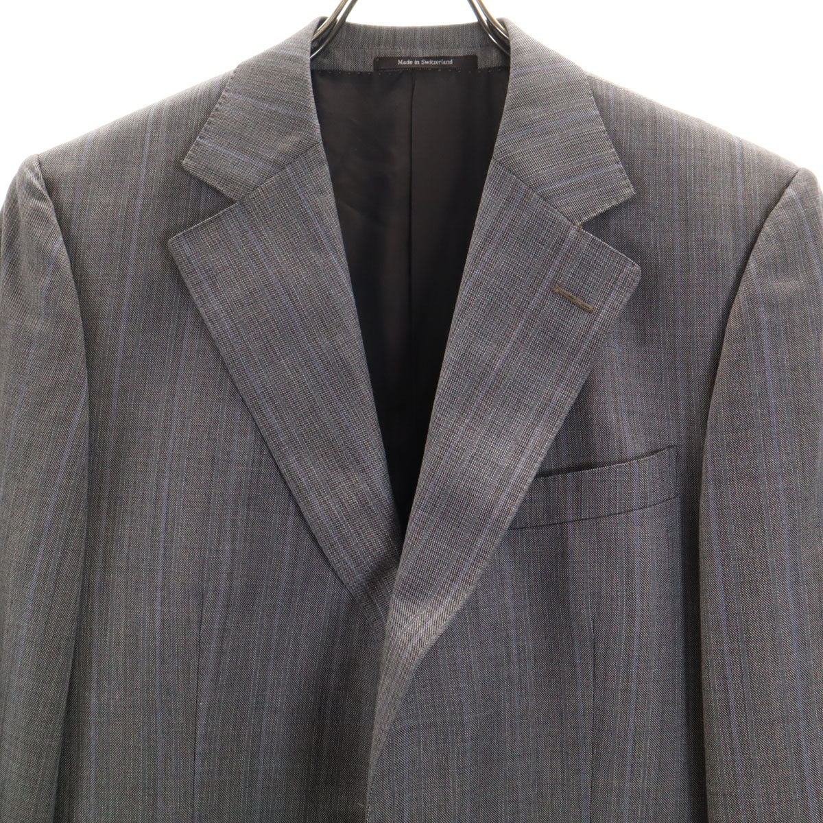 GUCCI グッチ ウール ストライプ柄 スーツ 上下 セットアップ 46R